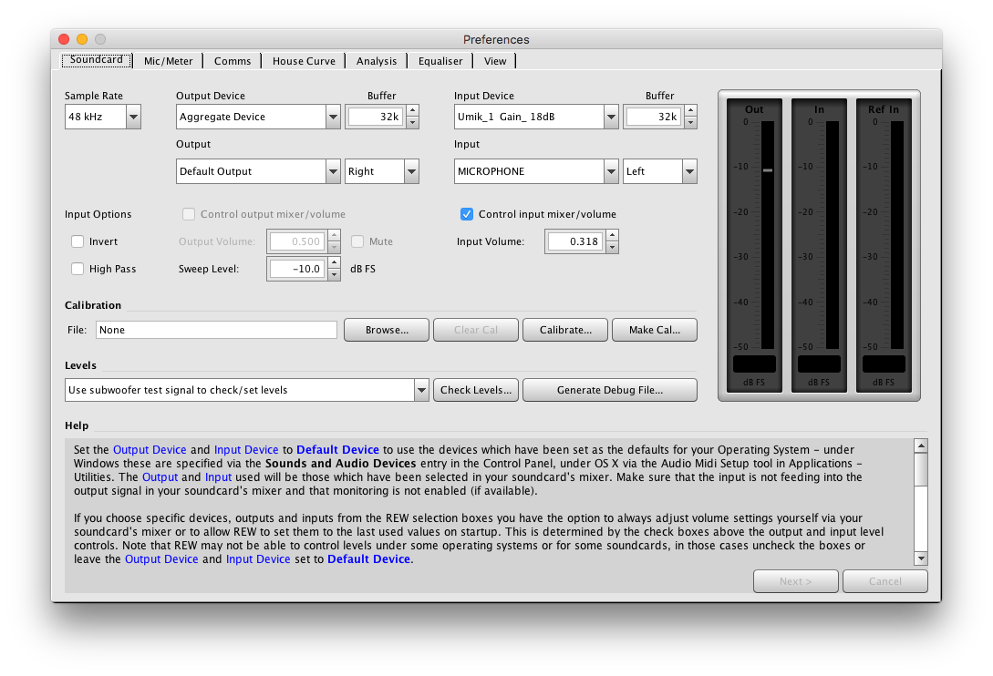 Measuring speakers with REW (Room EQ Wizard) on a Mac via HDMI